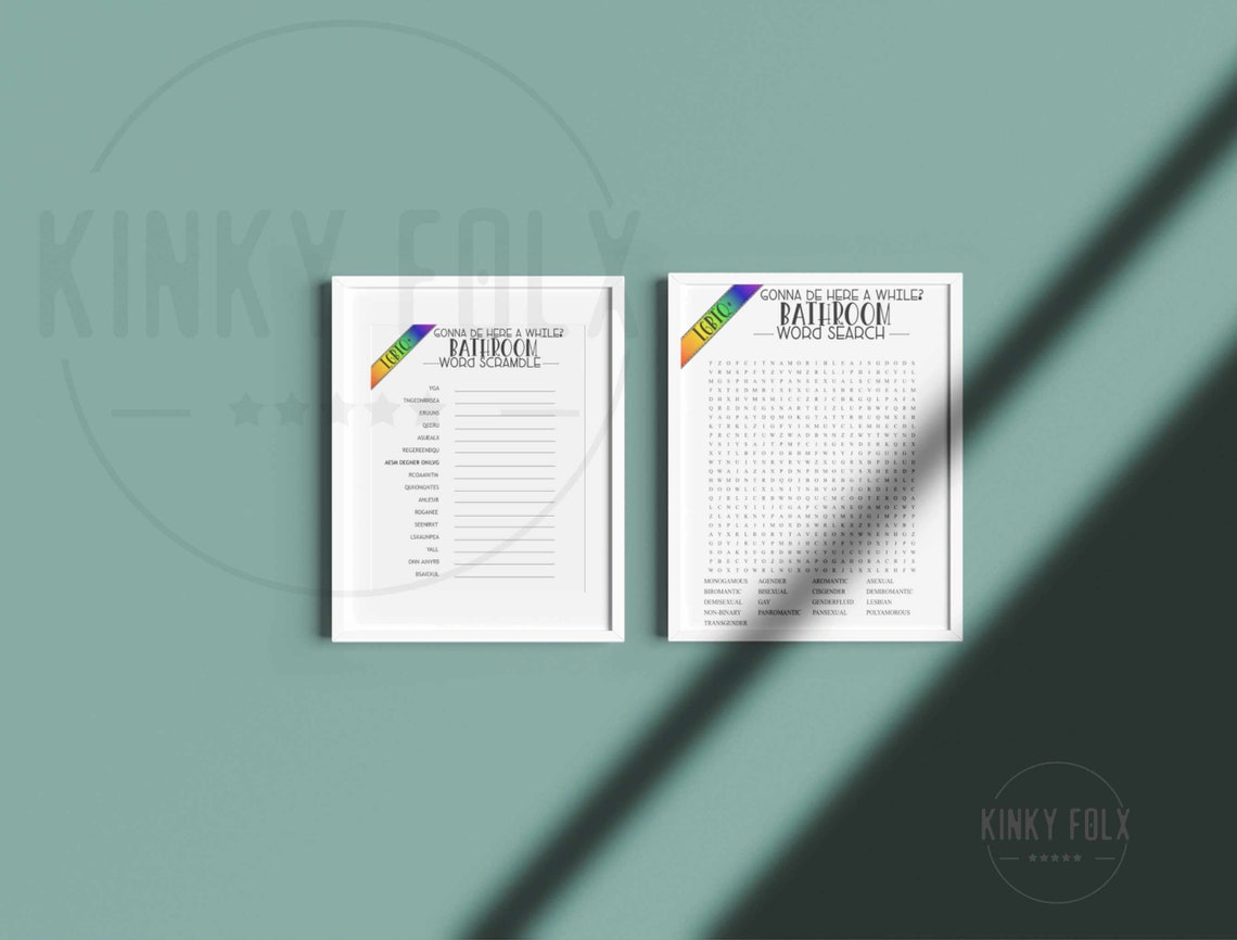 LGBTQ Bathroom Printable Bundle I, Bathroom SVG, Bathroom Svg, Pdf, Png ...