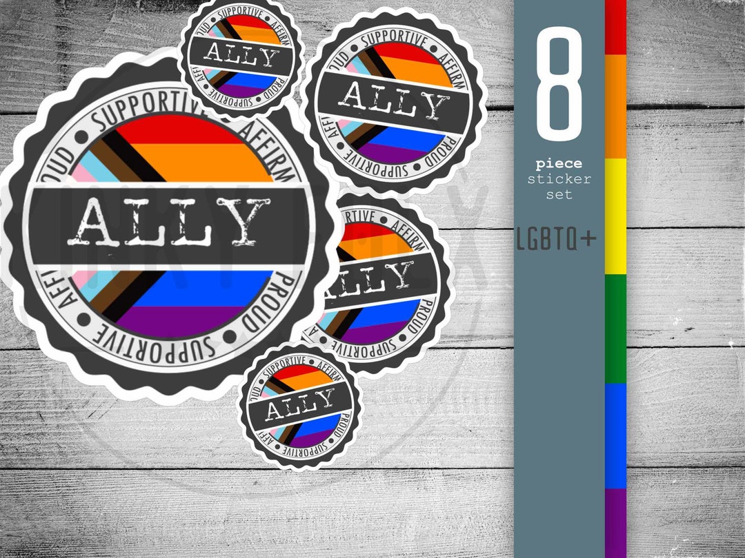 LGBTQ+ Ally Bundle / Bundle / 8 Alphabet Mafia Sticker Set / Car Decal ...