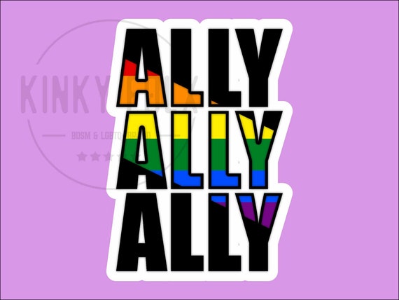 LGBTQ Ally Sticker Social Justice Decal Ally Decal Car | Etsy