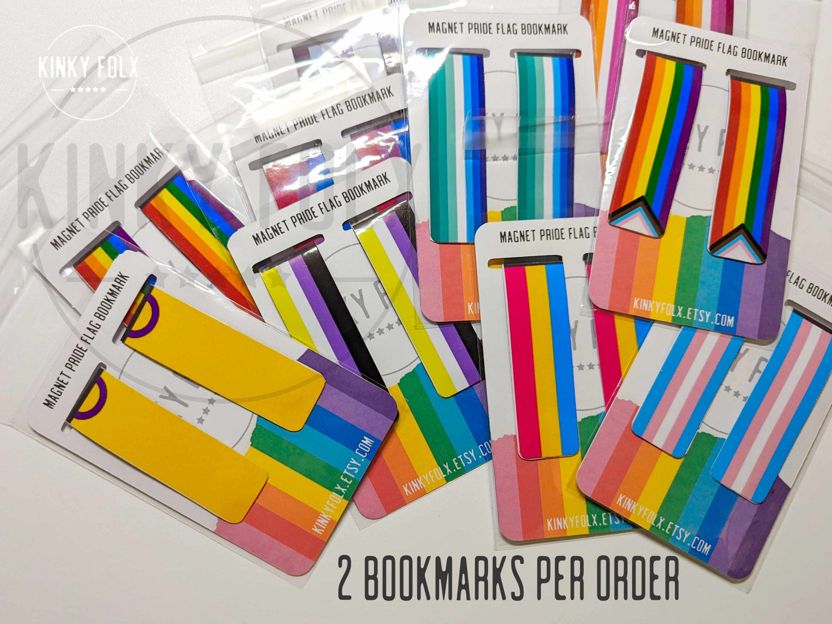 Magnetic Pride Flag Bookmark Set | Bookmark for Pride | Gift for Women ...