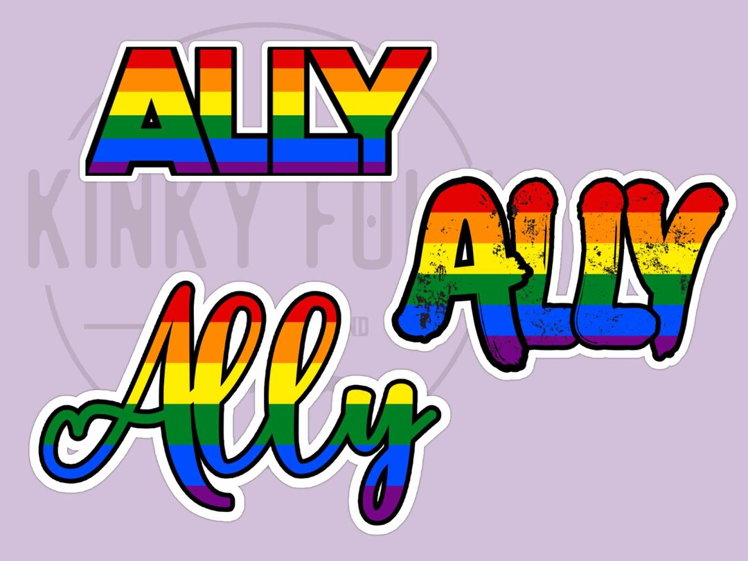 LGBTQ Ally Decal / LGBT Ally Sticker / Social Justice Decal / Ally ...