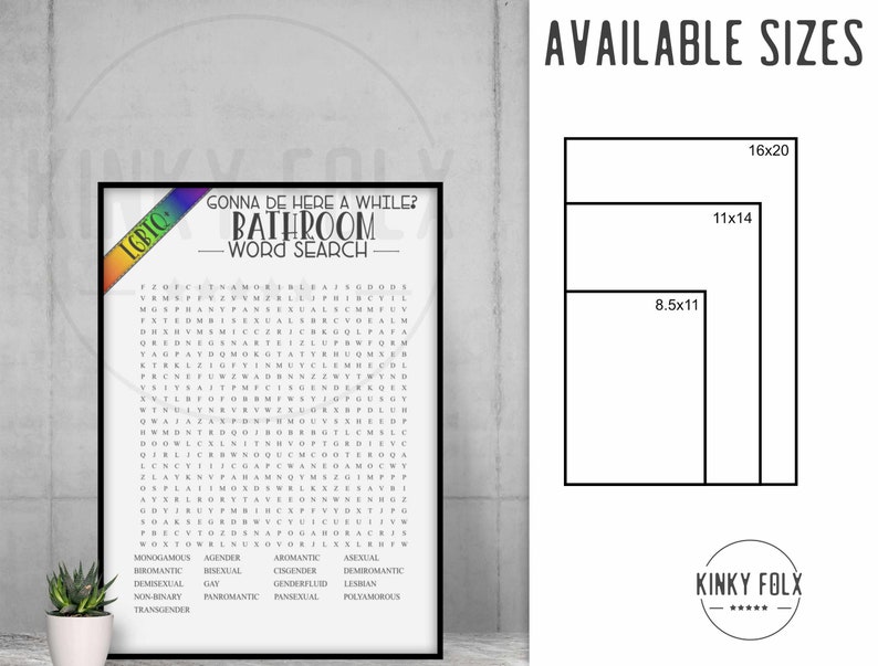 LGBTQ Bathroom Printable Bundle I, Bathroom SVG, Bathroom Svg, Pdf, Png ...