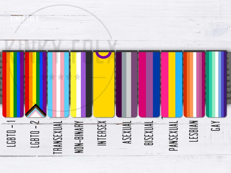 Magnetic Pride Flag Bookmark Set | Bookmark for Pride | Gift for Women ...