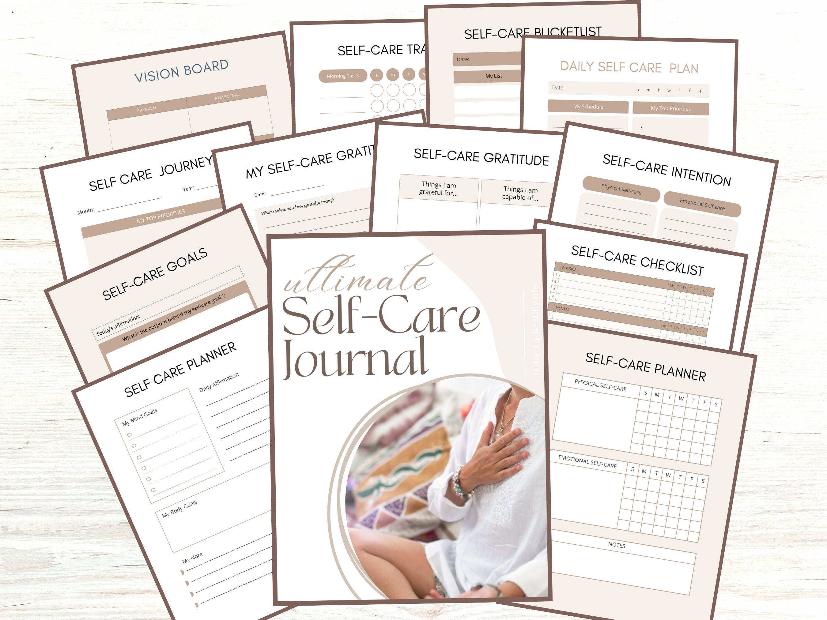 Printable Self-care Planner Self-care Journal Affirmations Self-care ...