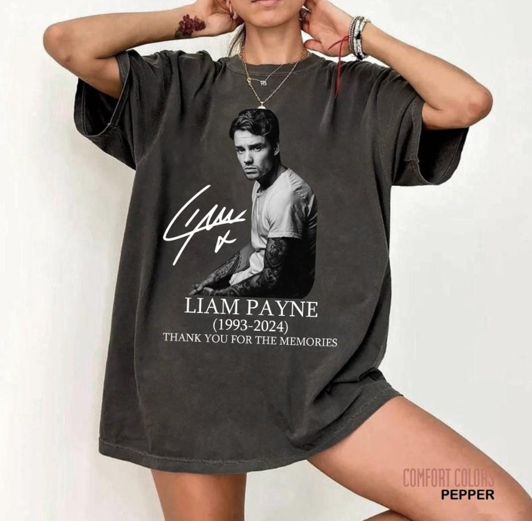 Retro Liam Payne 1993-2024 Vintage Unisex Comfort Colors Pepper Shirt ...