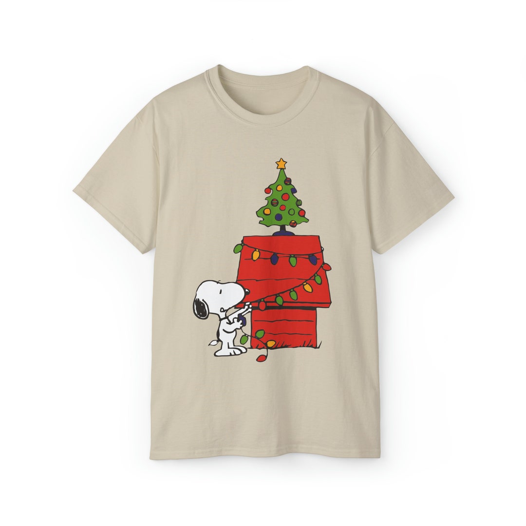 Snoopy Shirt Snoopy Christmas T-shirt the Peanuts Movie - Etsy