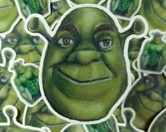 Shrek Water Bottle Sticker - Etsy