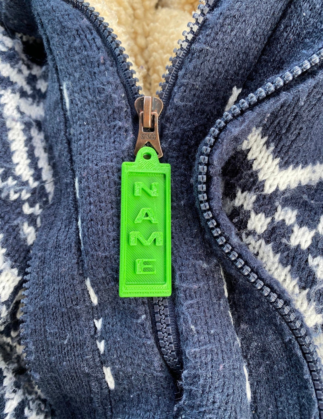 Personalised Zipper Puller, Personalized Rubber 3D Zipper Puller ...