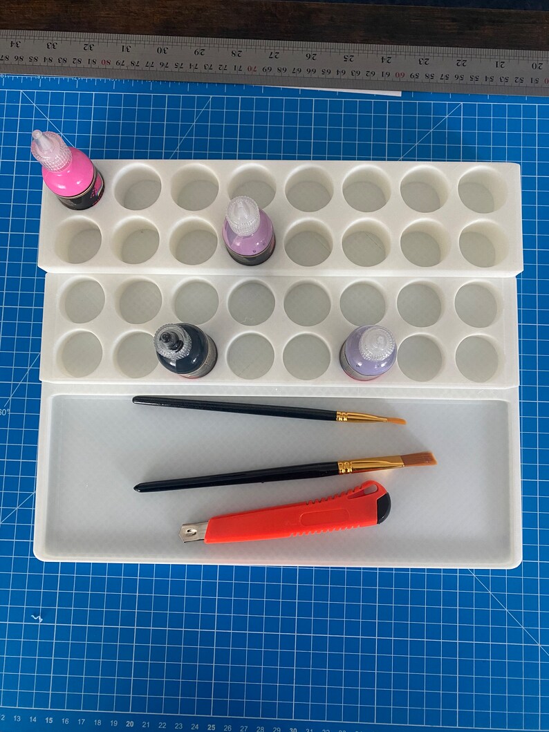Personalised Artist Paint Holder for Desk Organisation, Keeping Your ...
