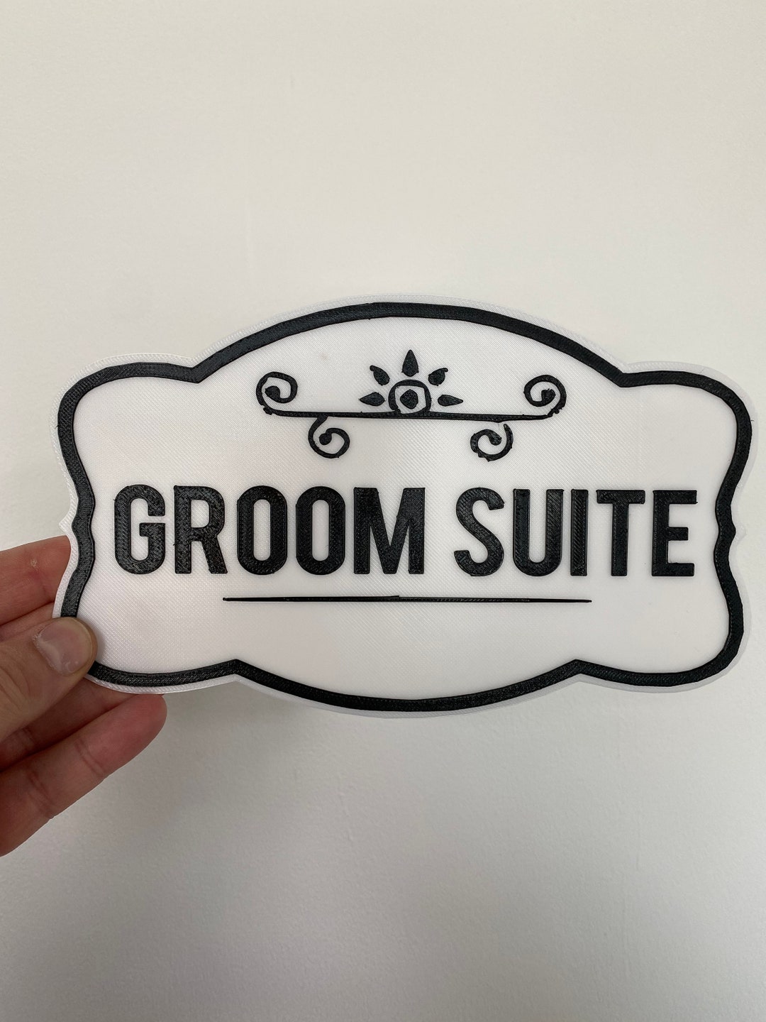 A Personalized Groom and Bride Door Sign and a 3D Dual-colour Wedding ...