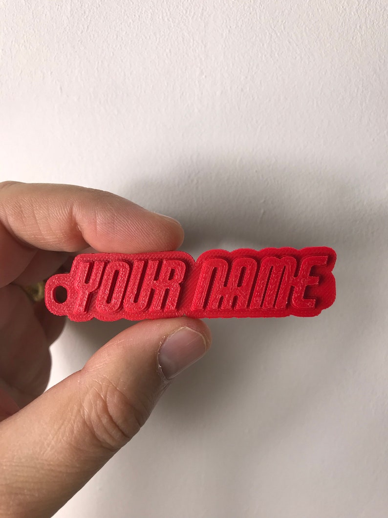 Custom Name Rubber 3D Keyring, School Keychain, for Book Bags ...