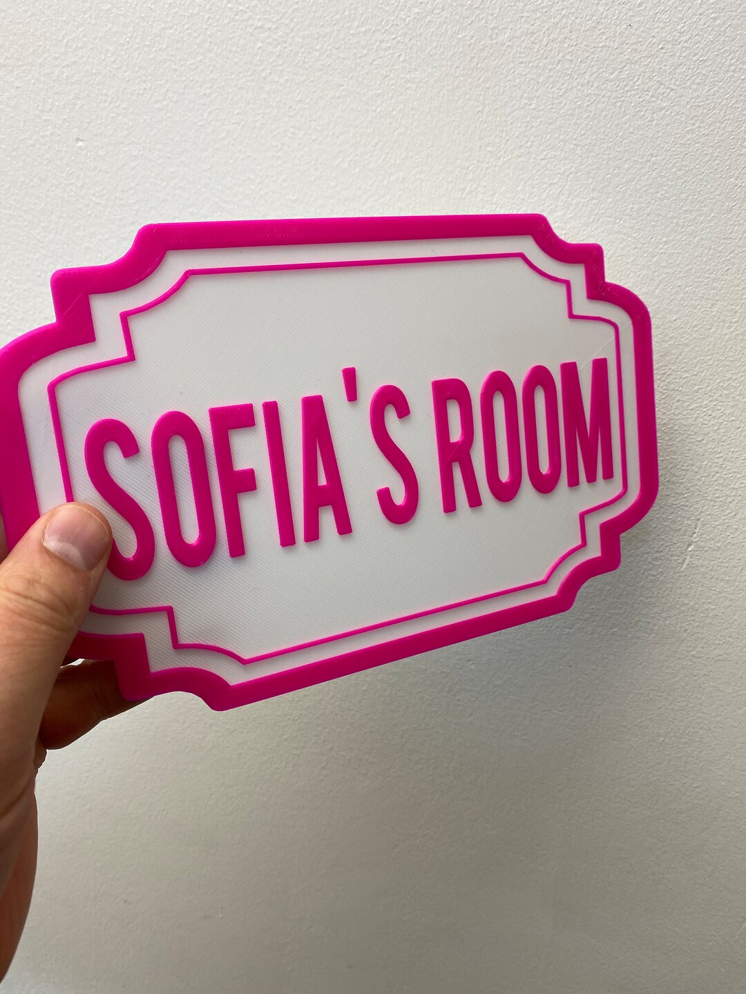 Personalised Door Sign, 3D Dual Colour Room Door Plaque, Great as a ...