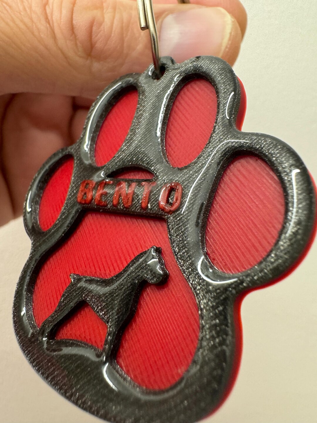 Personalised Dog Keyring With Name, Custom Breed Keyring, Dog Lover ...