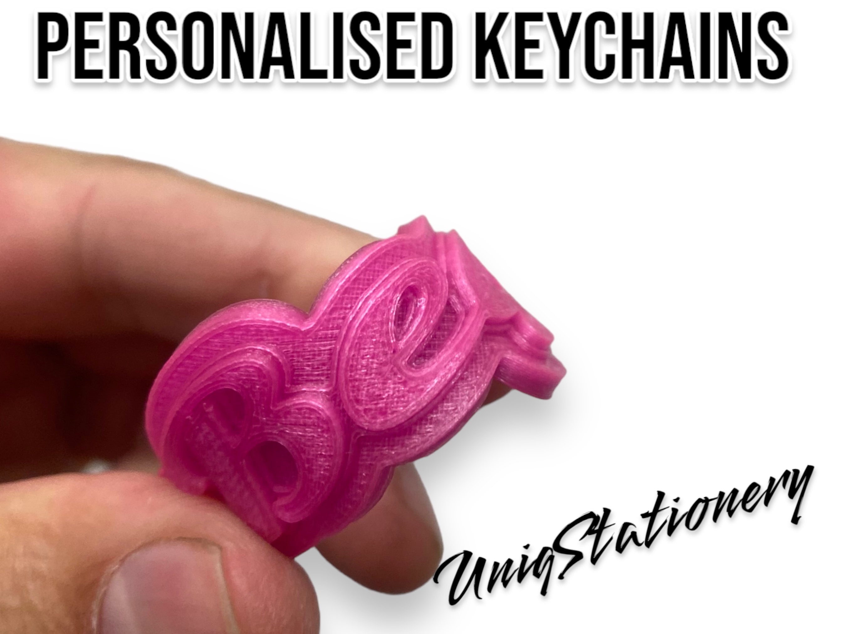 Personalised 3D Keyrings Rubber 3D Keychain Are Great to - Etsy