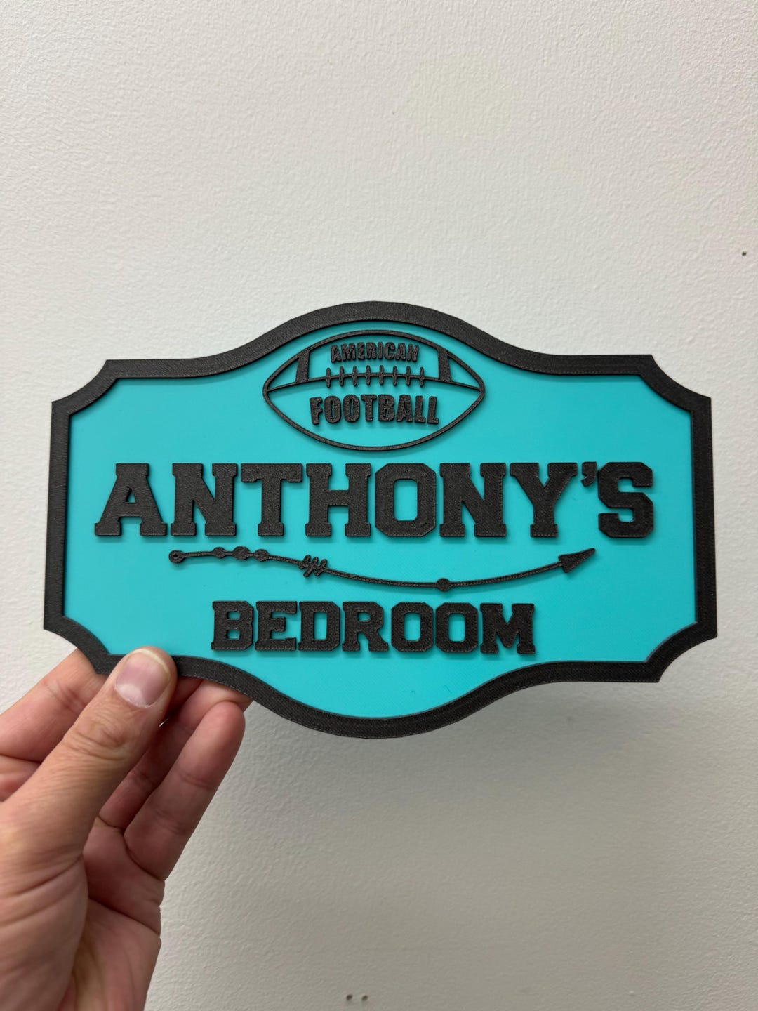 Personalised 3d Door Sign for a Kid's Room, Dual-colour Bedroom Door ...