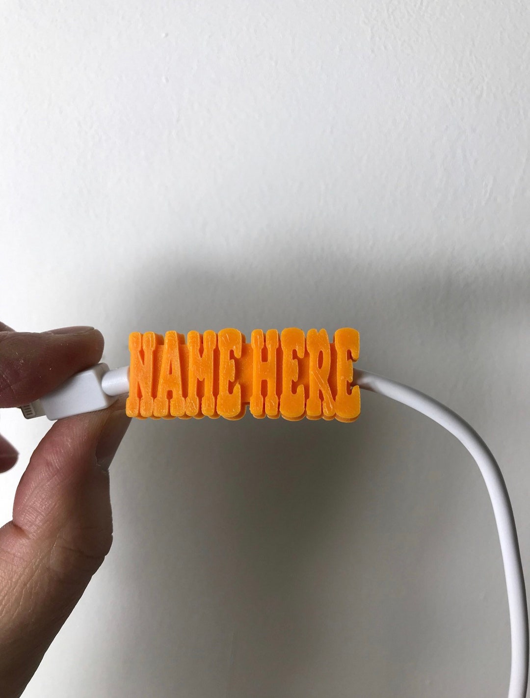 Personalised iPhone and Android 3D Rubber Tag, Custom Cable Tags, a ...