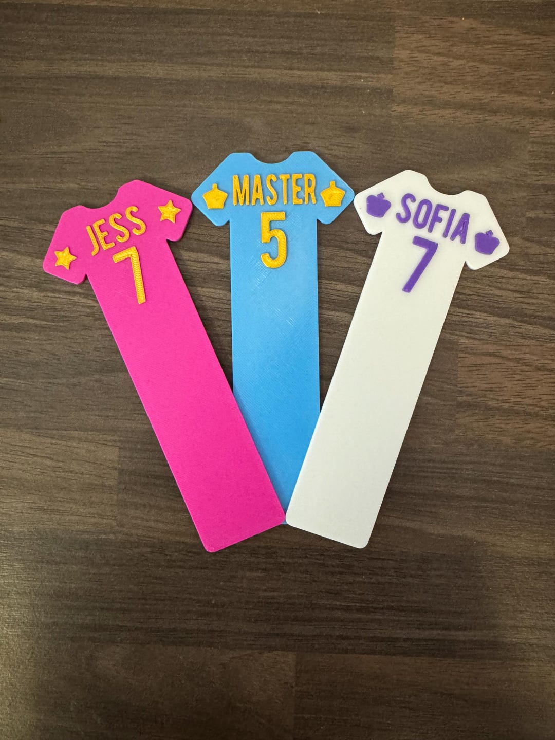 Personalised 3D Name and Number Bookmark, Custom Name Bookmark, 30 ...