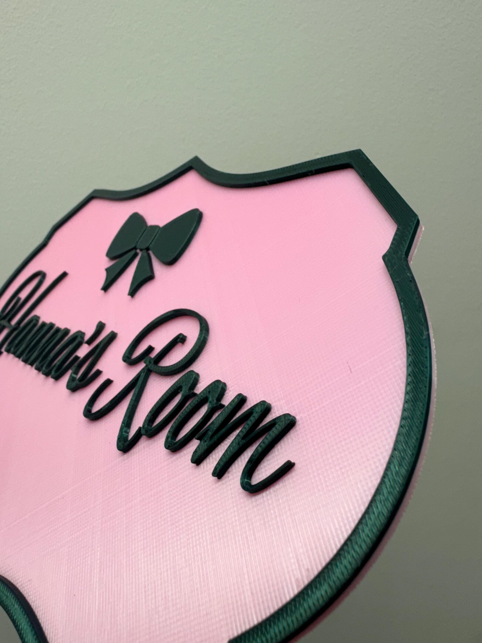 Personalised 3D Bedroom Door Sign, Custom Name Plaque for Girl's Room ...