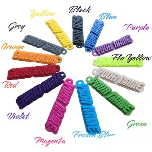 Personalised iPhone and Android 3D Rubber Tag, Custom Cable Tags, a ...