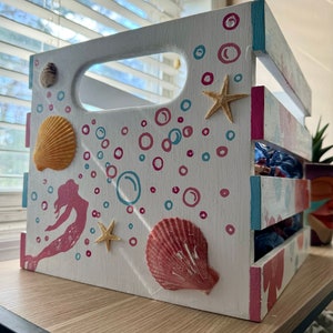 Customized Small Bikini Box, Handmade Crate, Bathing Suit Organization ...