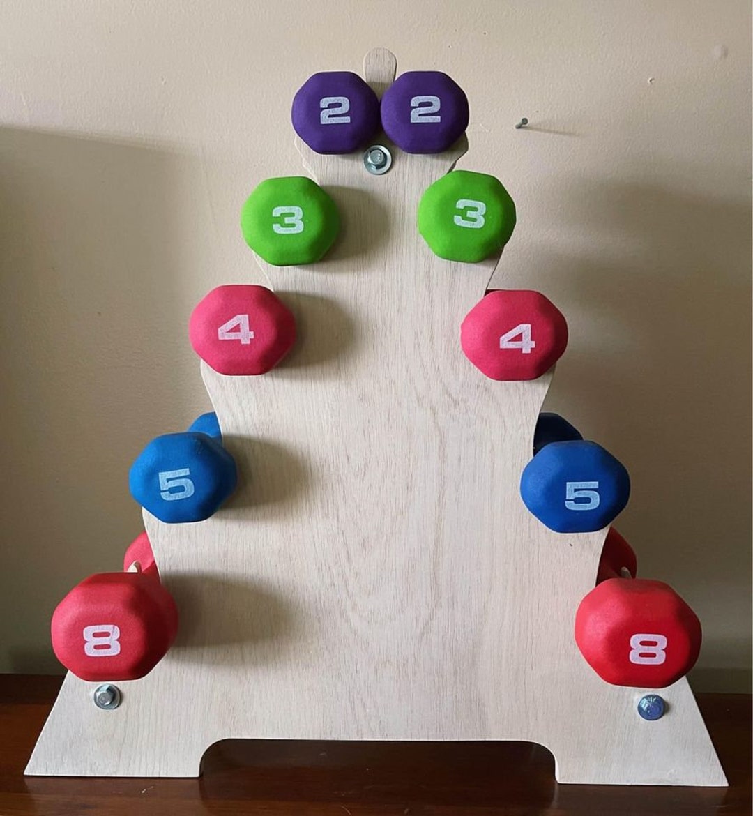 Wooden Weight Rack, Weight Rack for Home Gym, Home Gym Storage ...