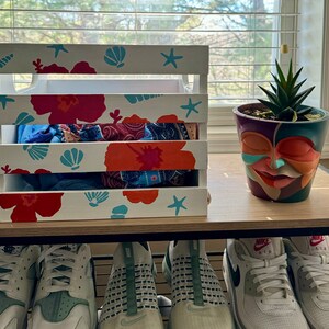 Customized Small Bikini Box, Handmade Crate, Bathing Suit Organization ...