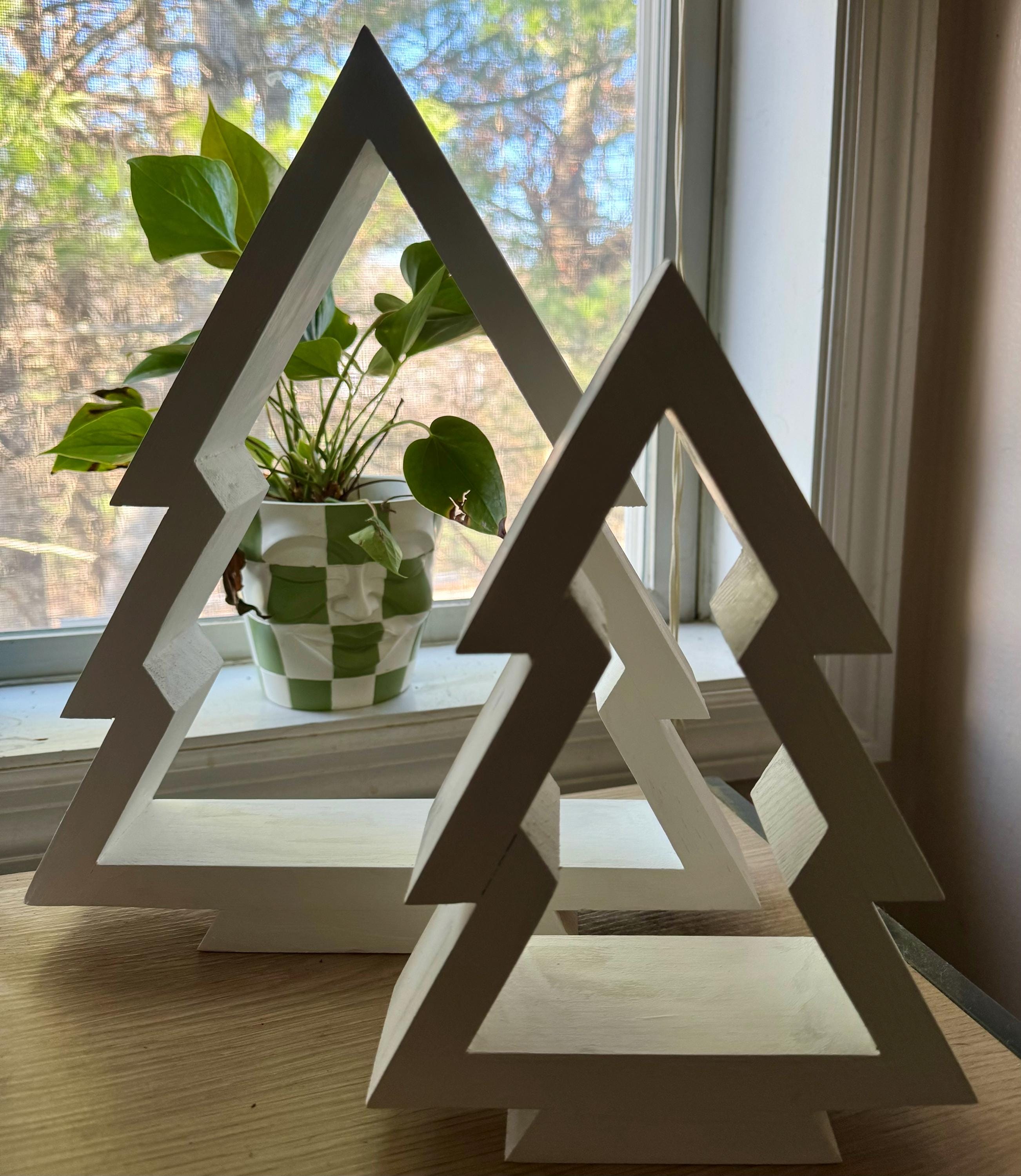 Wooden Stackable Christmas Tree Decor, Christmas Decorations, Christmas ...