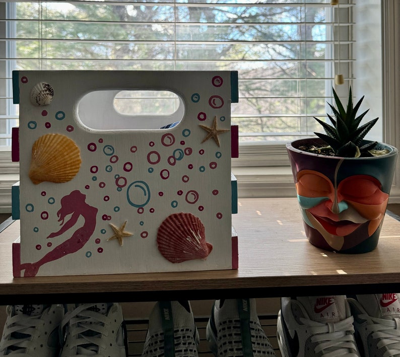 Customized Small Bikini Box, Handmade Crate, Bathing Suit Organization ...