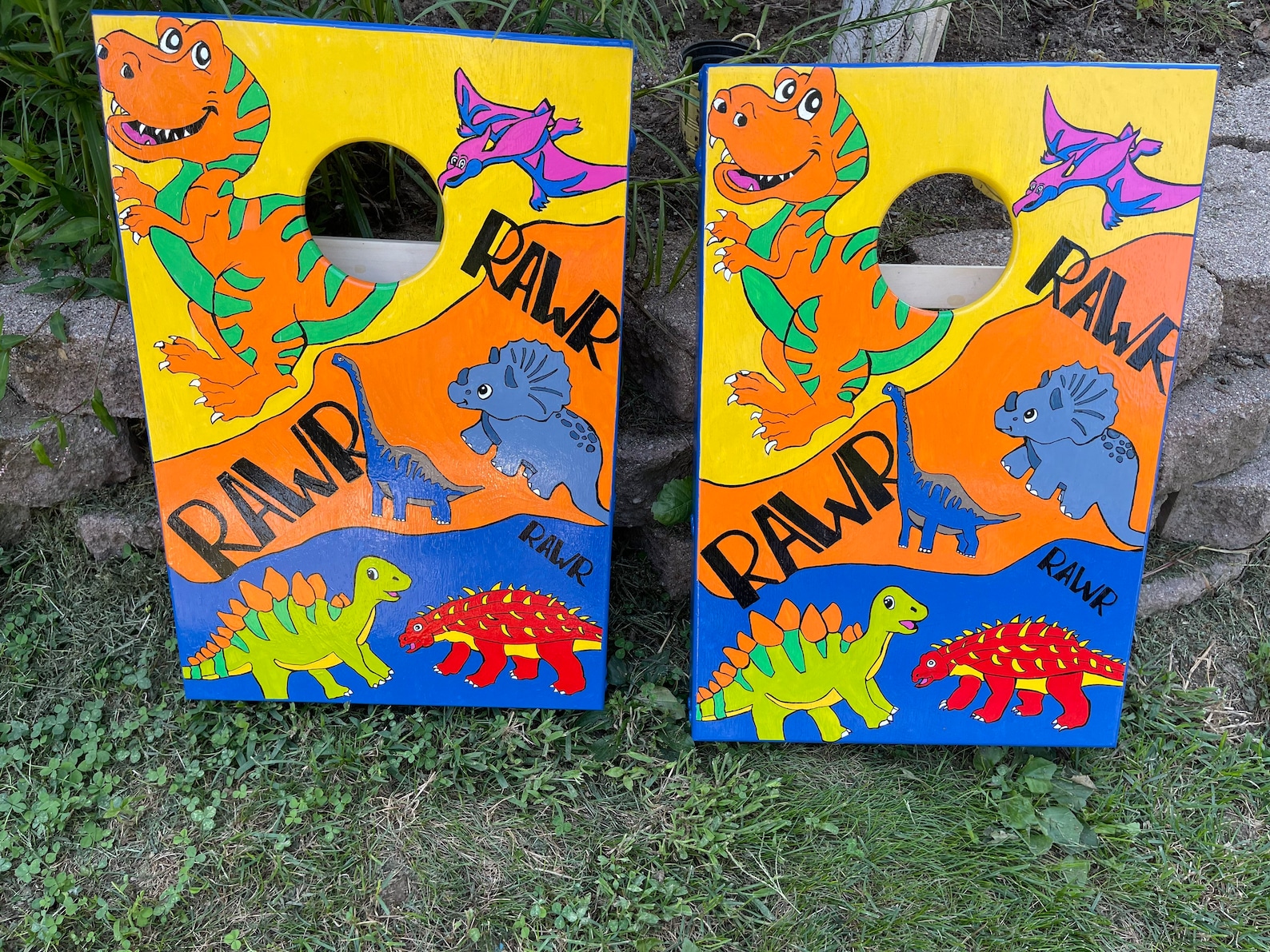 Kids Cornhole Boards,kid's Wooden Outdoor Game, Small Cornhole Boards ...