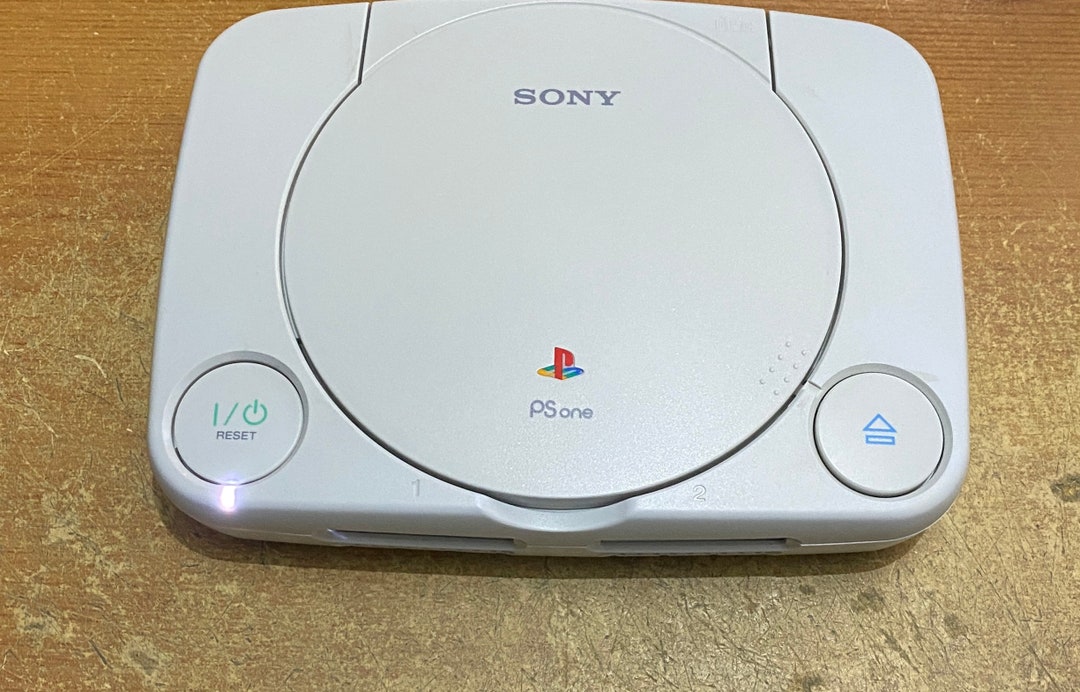 Sony Playstation 1 Psone Slim PS1 White Console White LED SCPH-100 ...