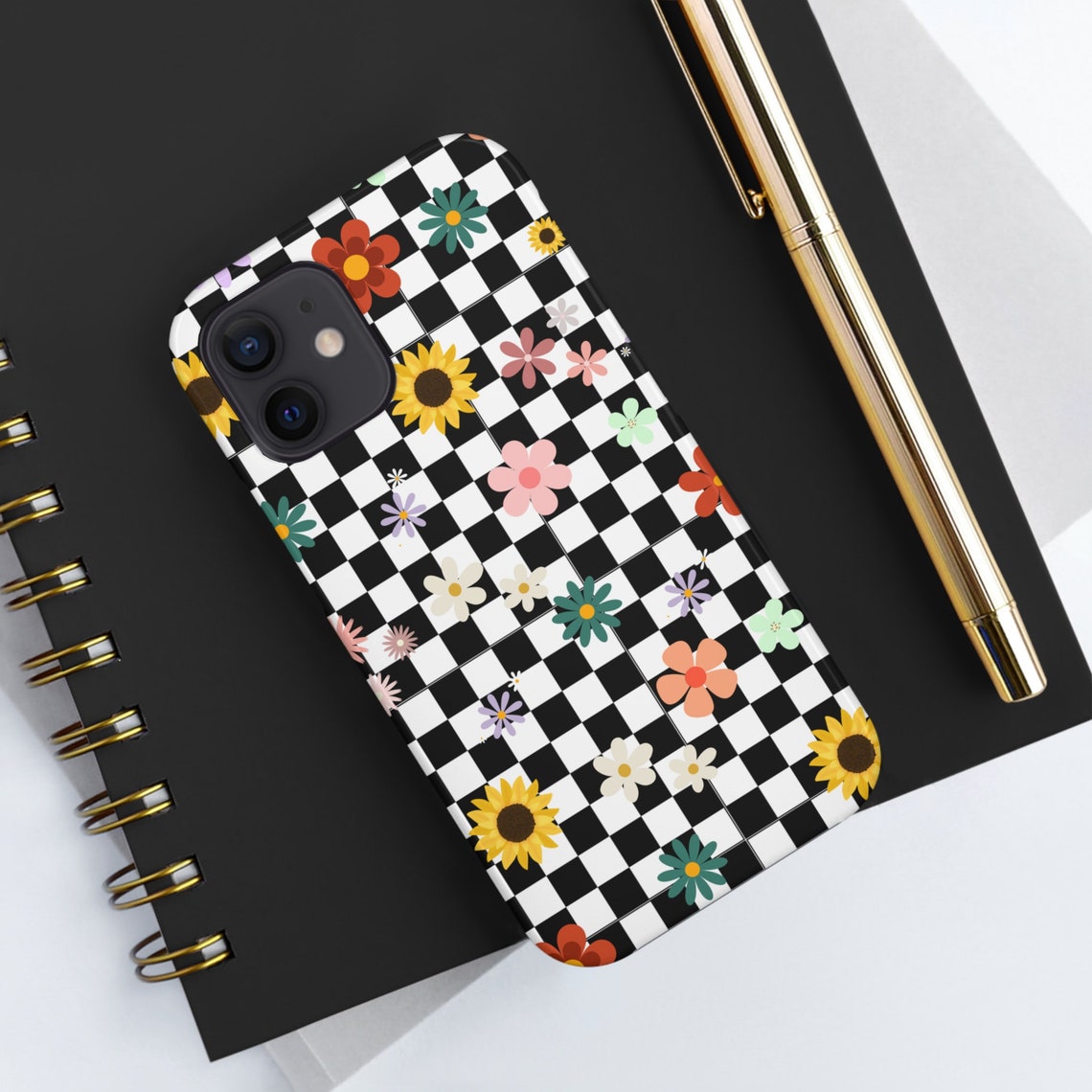 Retro, Checkered, Hard Case, Tough Phone Cases - Etsy