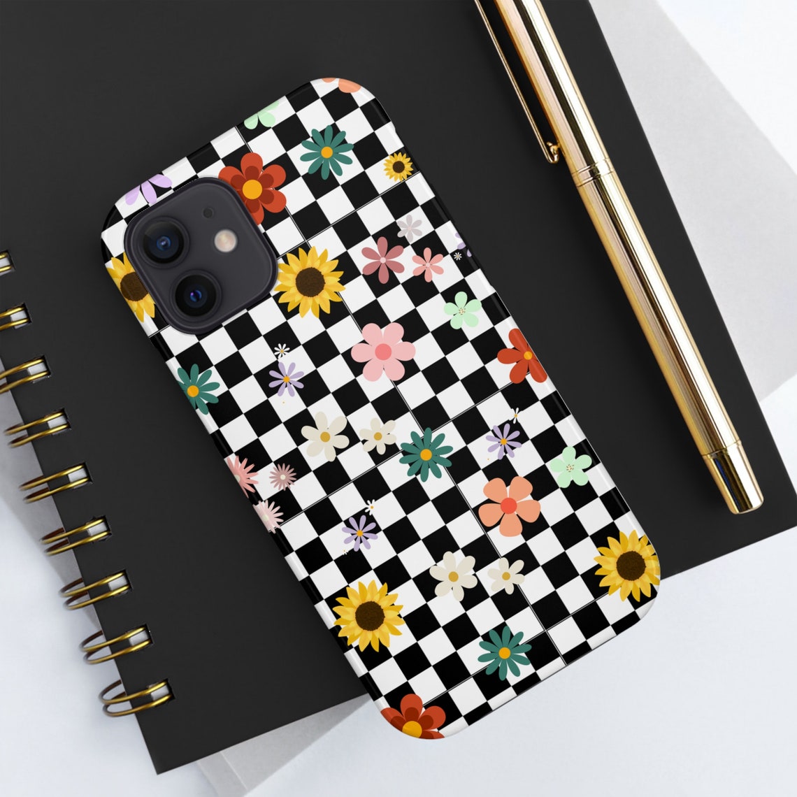 Retro, Checkered, Hard Case, Tough Phone Cases - Etsy