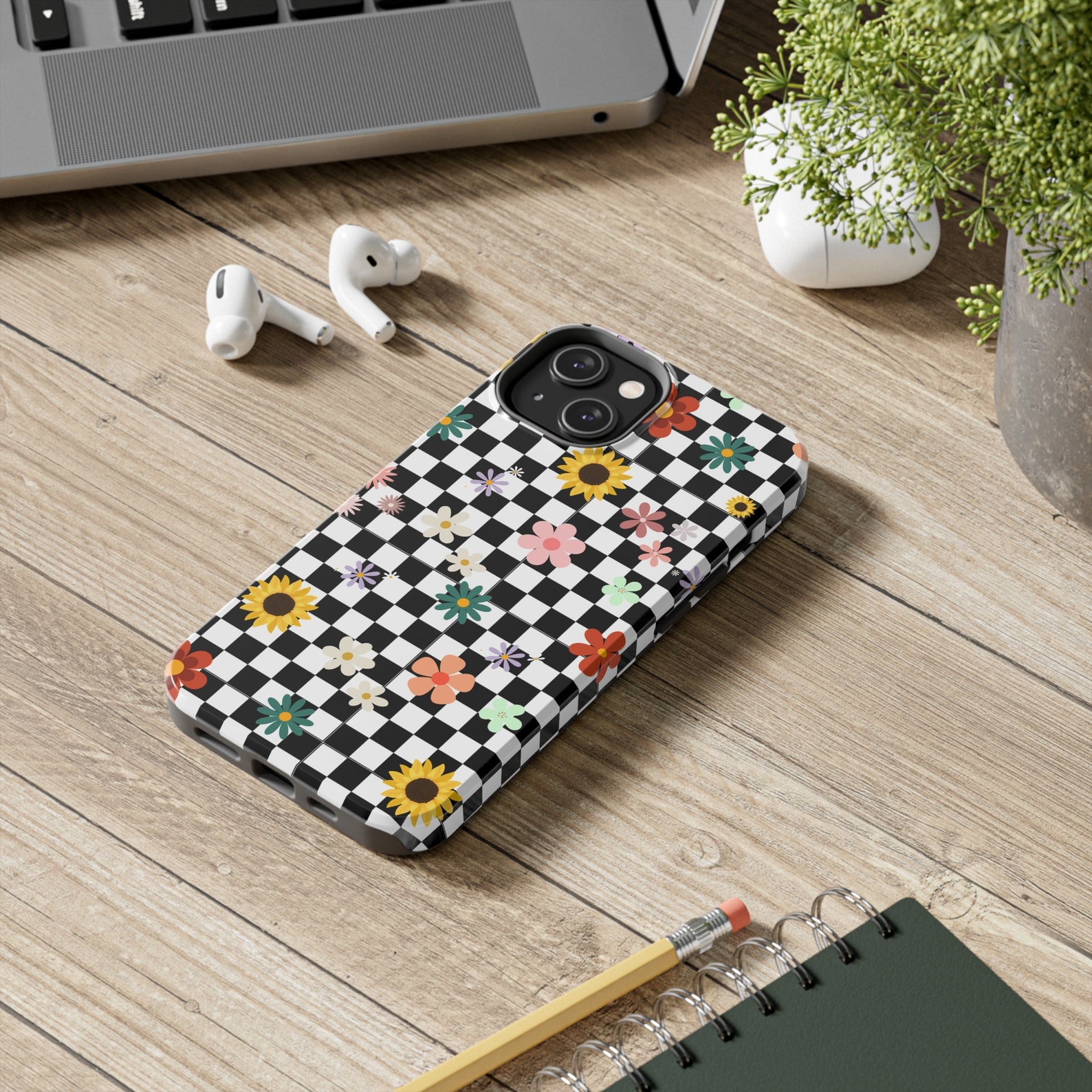Retro, Checkered, Hard Case, Tough Phone Cases - Etsy