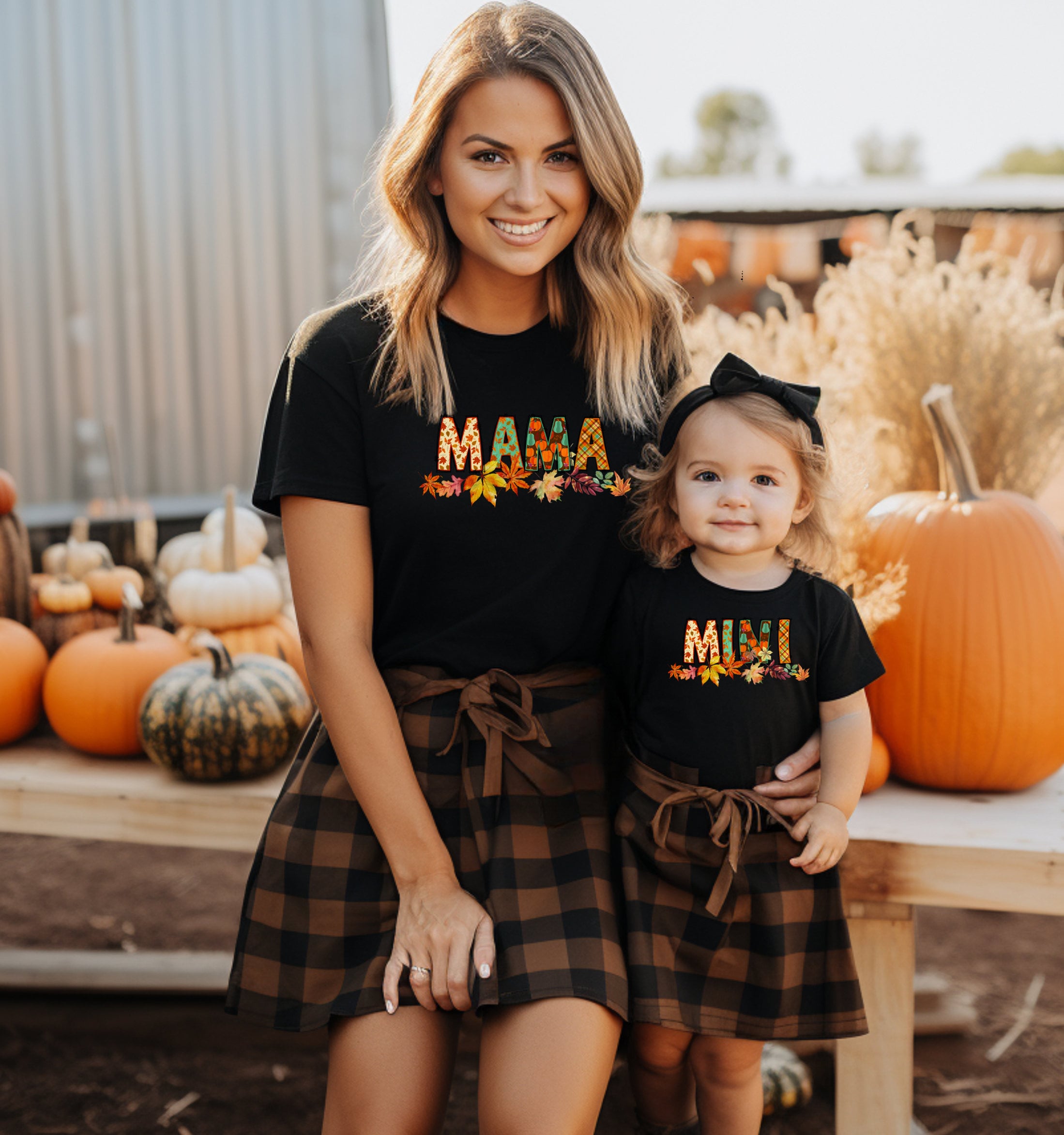 Mommy and Me Thanksgiving, Mother Daughter Fall Shirts, Fall Pumpkins ...
