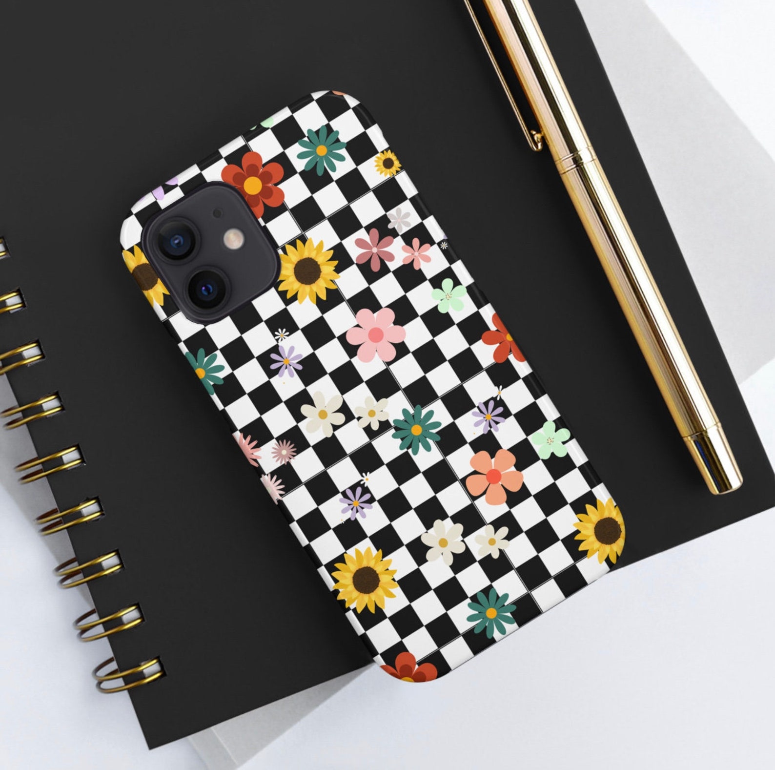 Retro, Checkered, Hard Case, Tough Phone Cases - Etsy