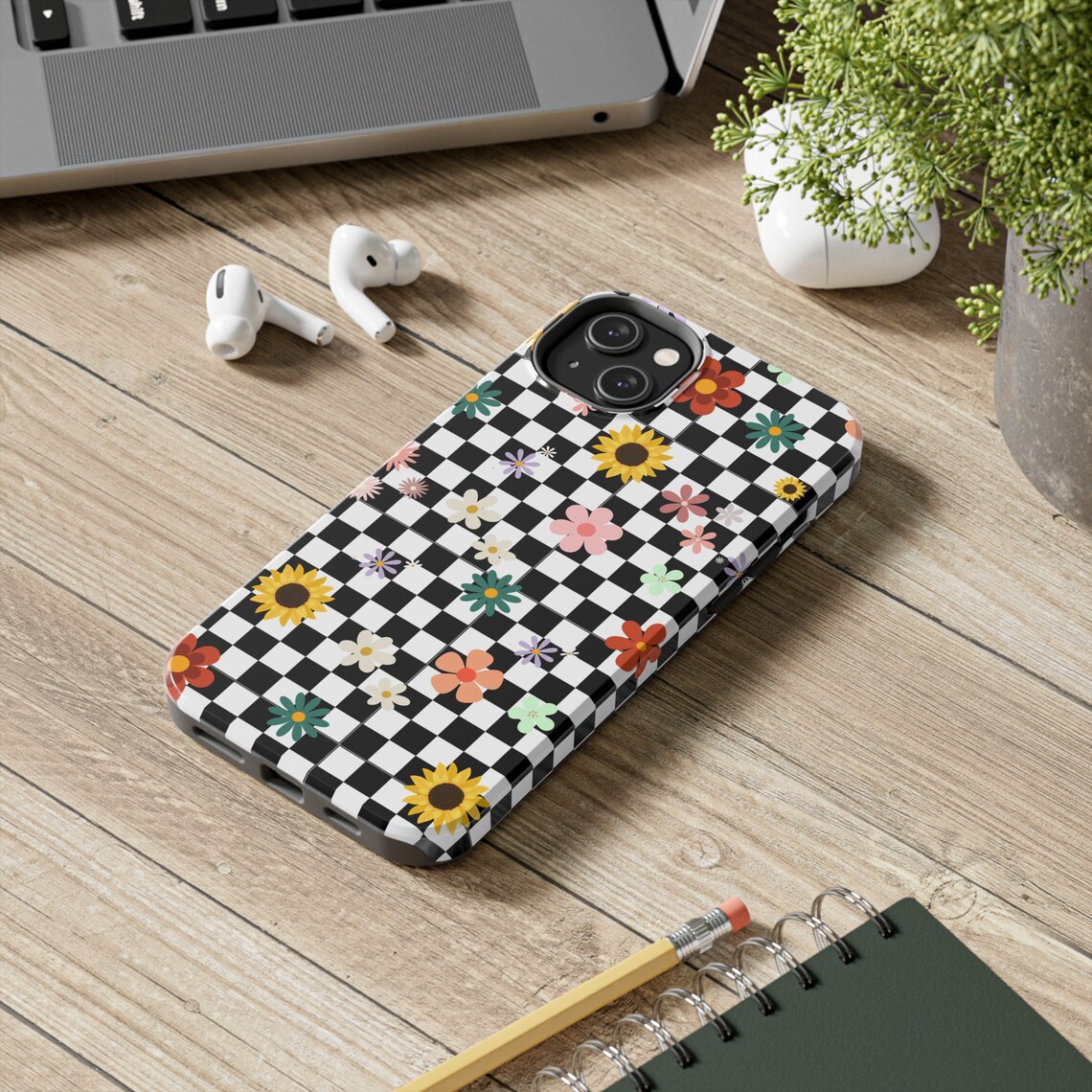 Retro, Checkered, Hard Case, Tough Phone Cases - Etsy