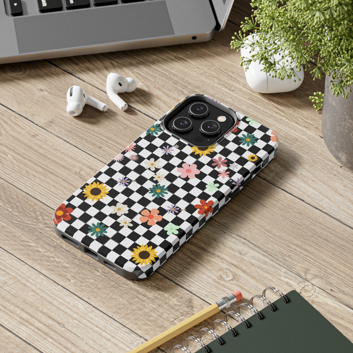 Retro, Checkered, Hard Case, Tough Phone Cases - Etsy