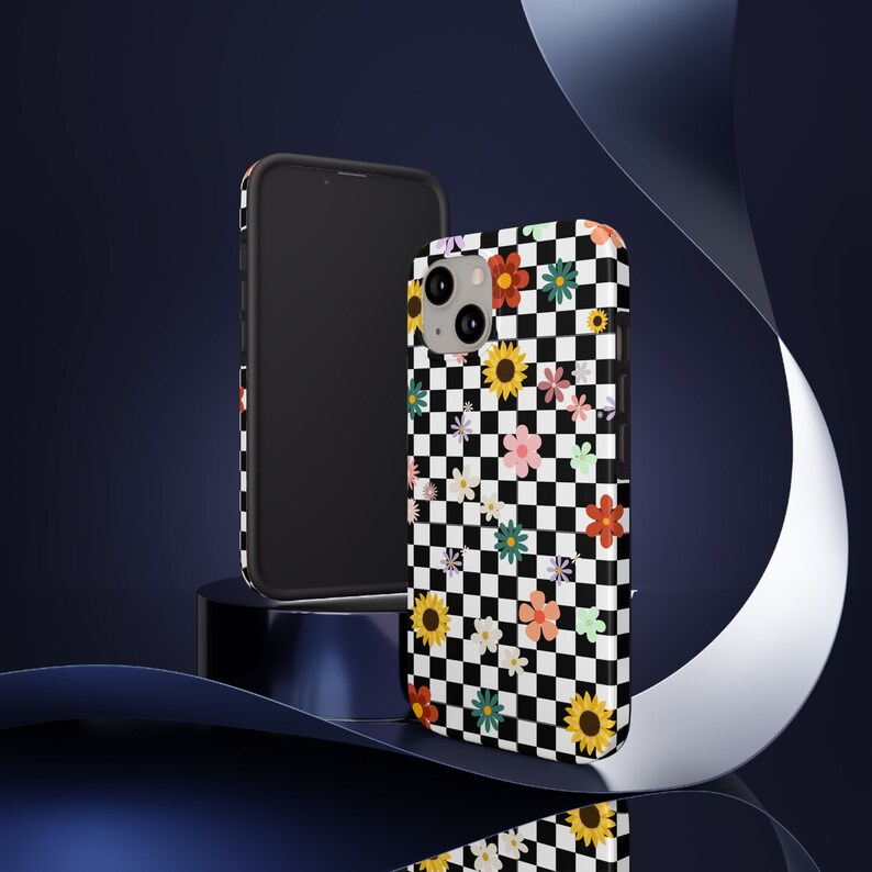Retro, Checkered, Hard Case, Tough Phone Cases - Etsy