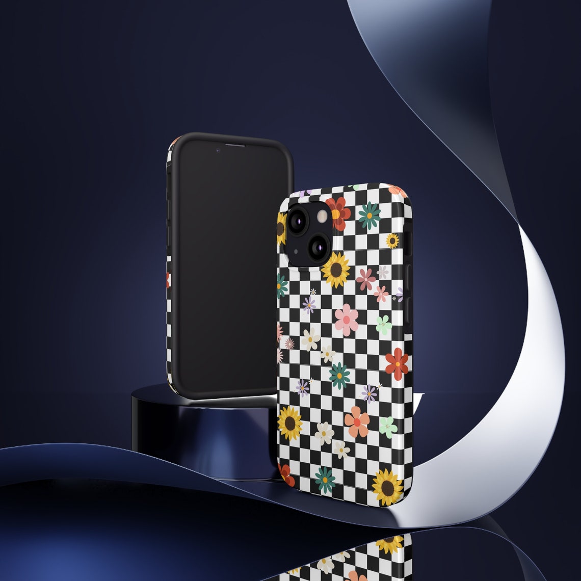 Retro, Checkered, Hard Case, Tough Phone Cases - Etsy