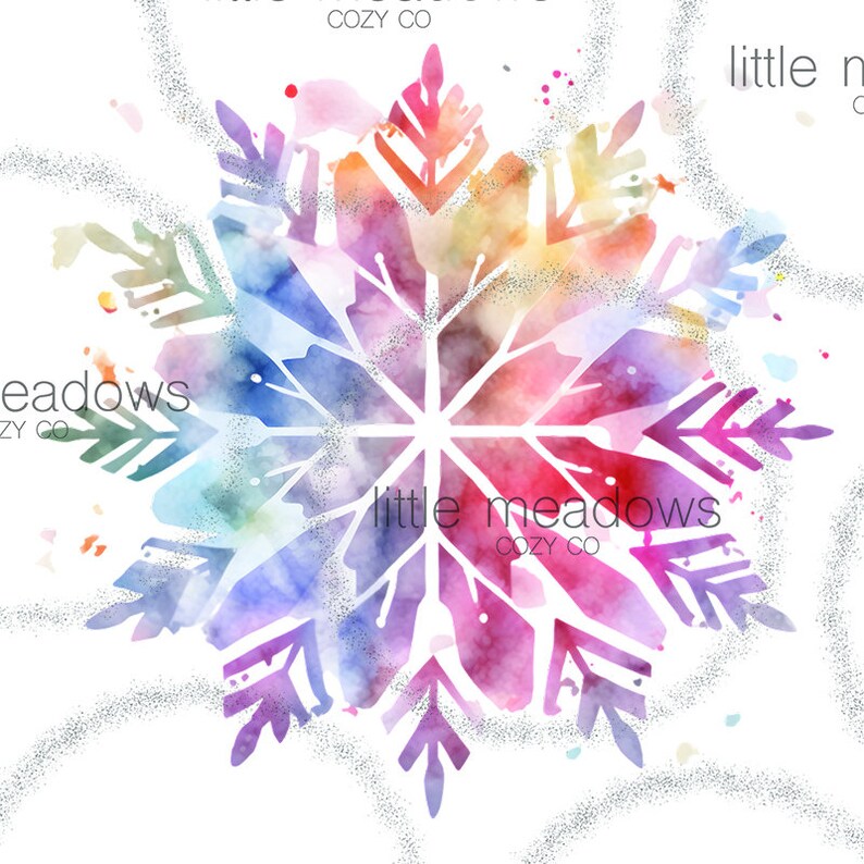 Watercolor Snowflake Clipart: Boho PNG Images (digital Download) - Etsy ...