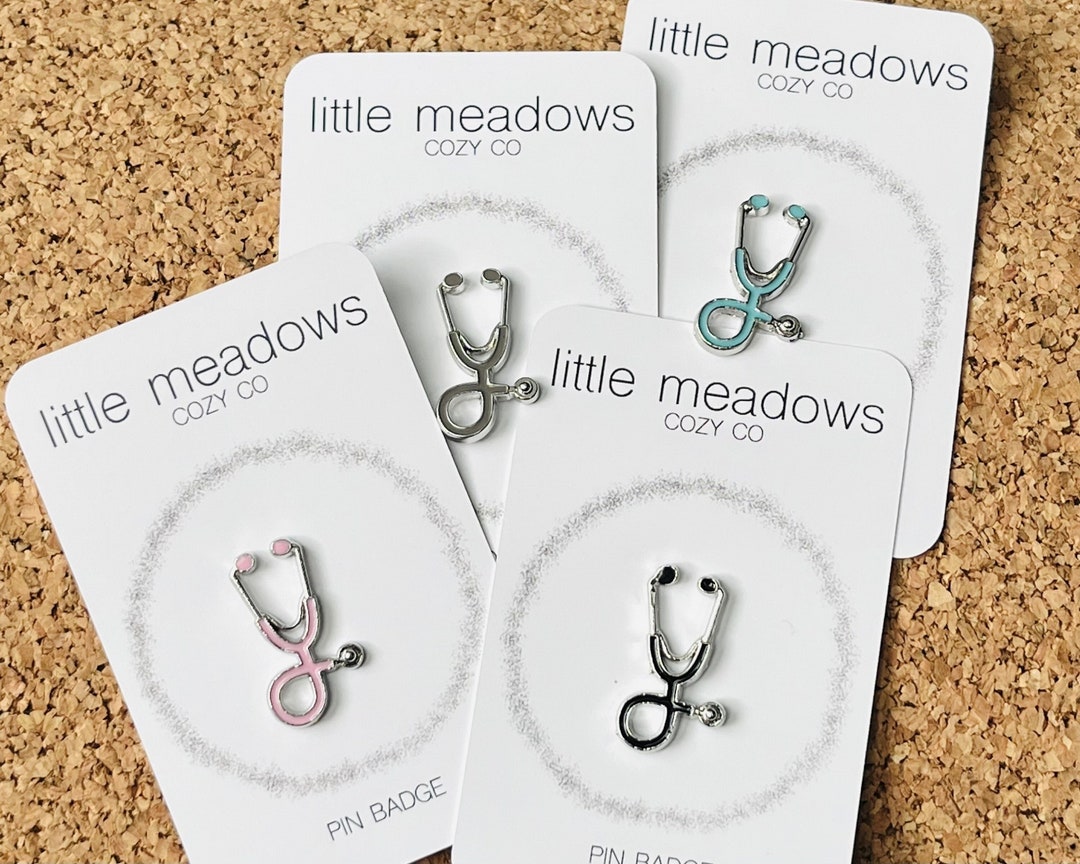 Stethoscope Pin Badge Midwife Nurse Doctor Gift Thankyou NHS Graduate ...