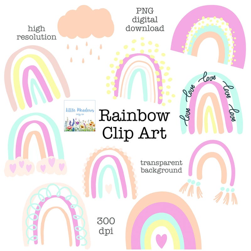 Pastel Rainbow - Etsy