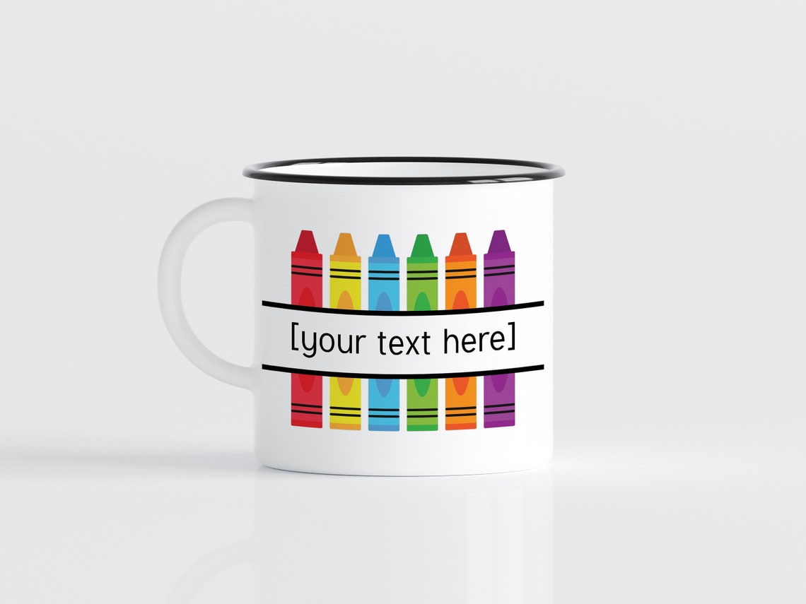 Split Crayon School Clip Art PNG PSD SVG Cute Clipart Illustration Clip ...