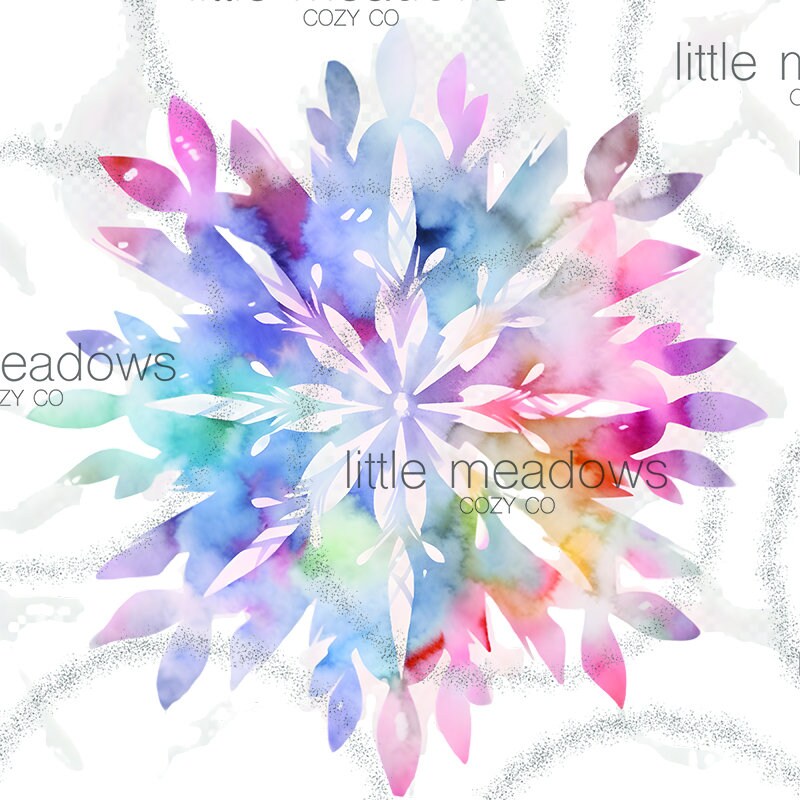 Watercolor Snowflake Clipart: Boho PNG Images (digital Download) - Etsy ...