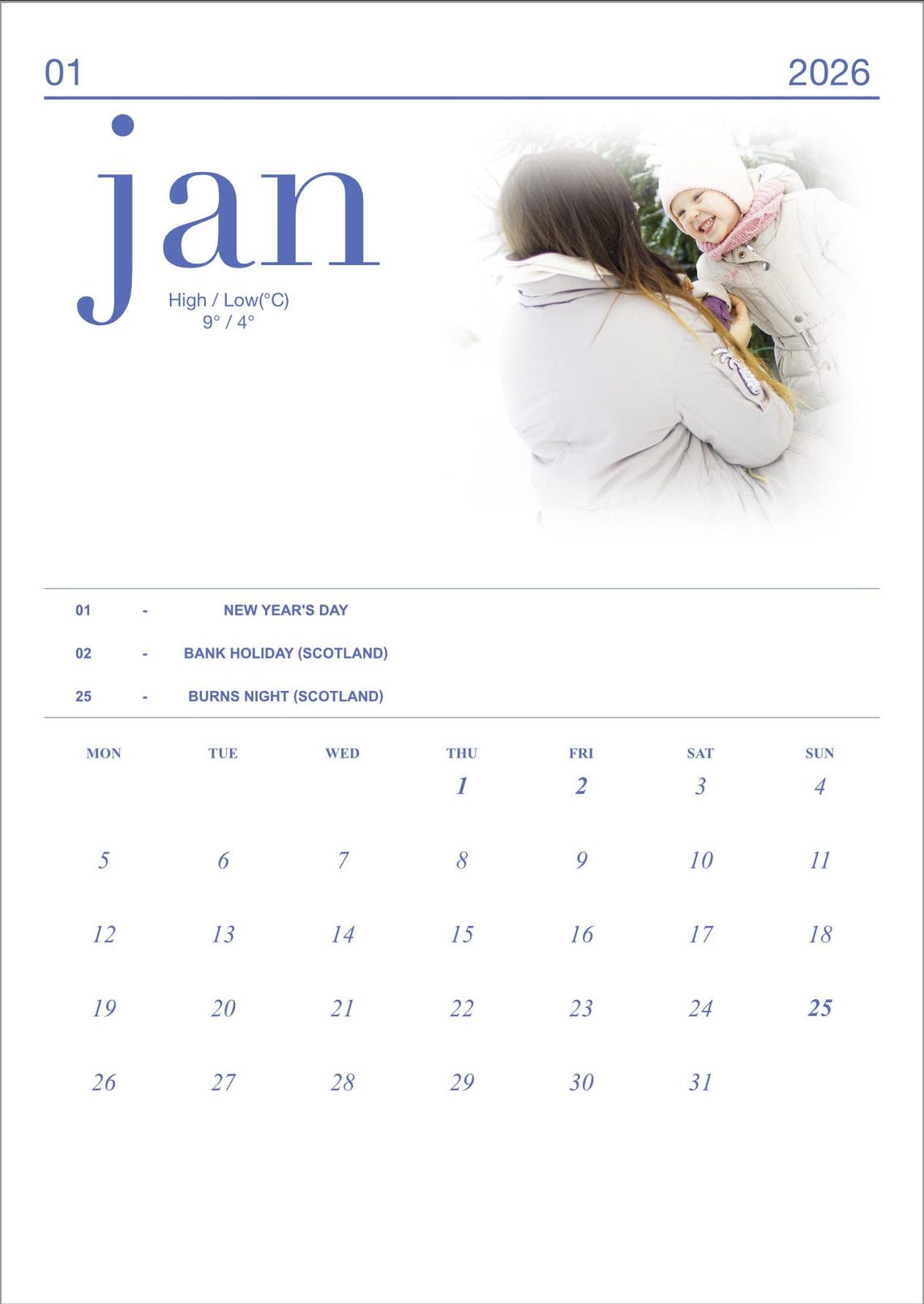 Affinity by Canva Desk Calendar Templates 2026–2030 • Editable Yearly ...
