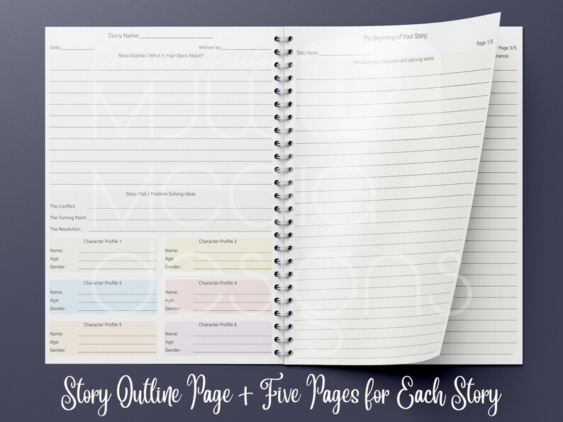 A5 Blank Short Story Book for Kids, Perfect for Creative Writing and ...