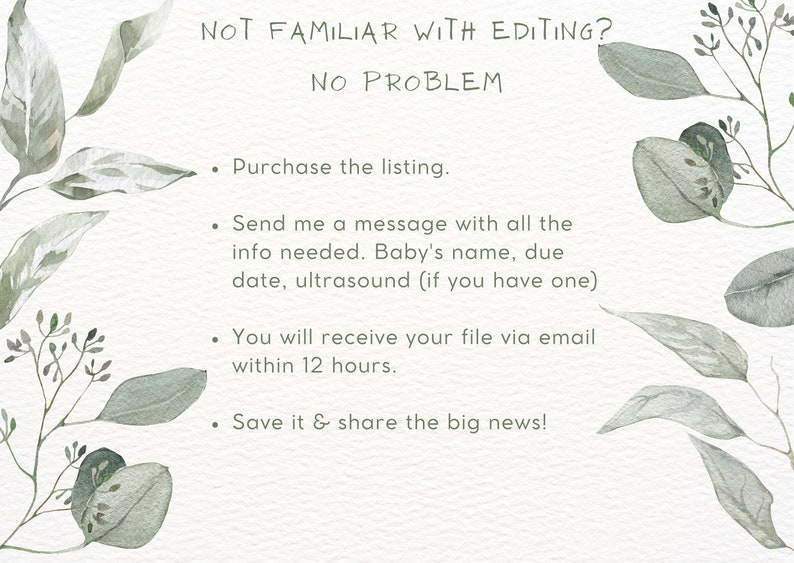 Fall Pregnancy Announcement Digital Social Media Baby Announcement We ...