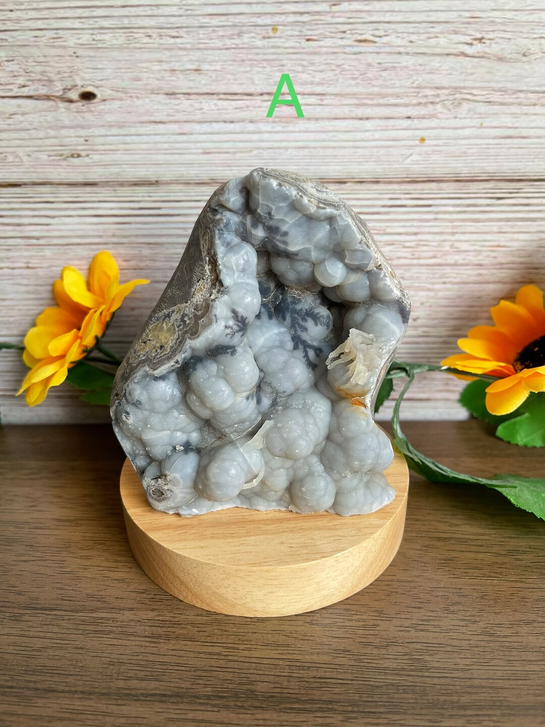 Stunning UV Reactive Raw Volcano Agate Specimen With Amazing Dendritic ...