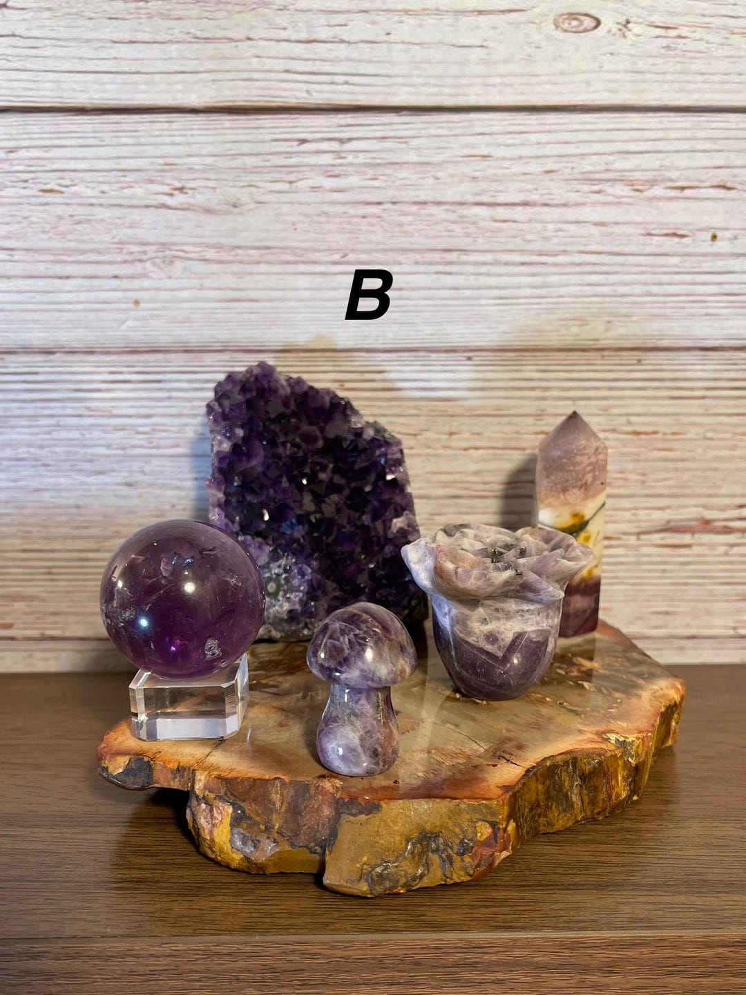 Purple Crystal Bundles / Natural Crystal Bundles - Etsy
