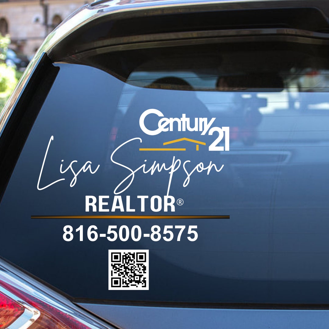 Century 21 Decal | QR Code Decal | Custom Sticker | Realtor Decal ...